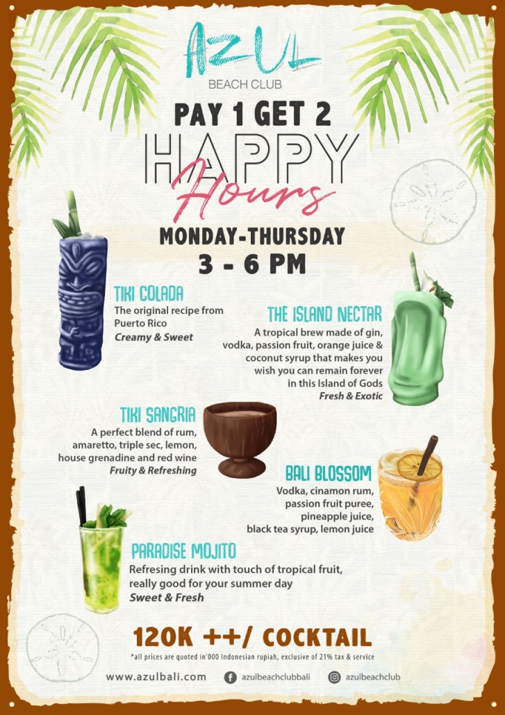 Azul Bali - The Best Beach Club and Restaurant in Legian Bali