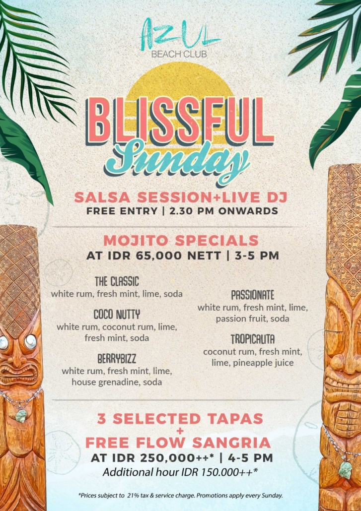 Azul Bali - The Best Beach Club and Restaurant in Legian Bali