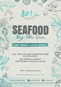 Azul Beach Club Food & Beverage Menus - Lunch / Dinner
