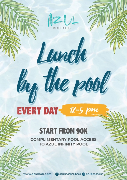 Azul Beach Club Food & Beverage Menus - Lunch / Dinner